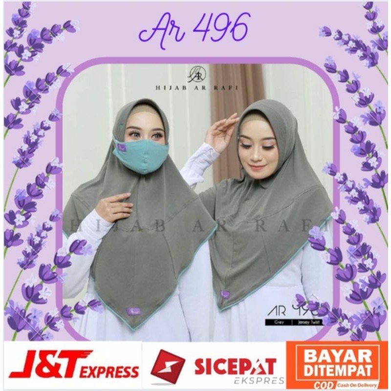 Jual Jilbab hijab kerudung bergo instan terbaru 2021 Arrafi Ar 496 ...