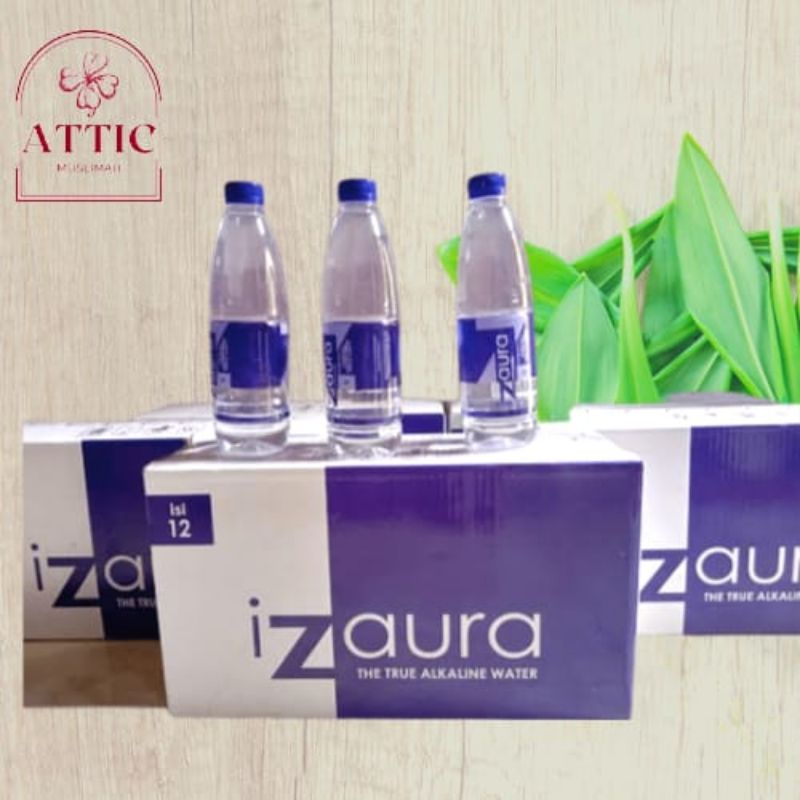 Jual iZaura air Alkali air minum sehat pH diatas 8 1 DUS ISI 12 BOTOL ...