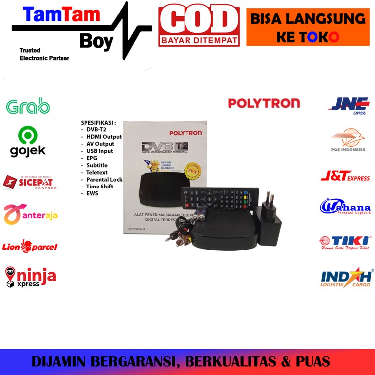 Jual Set Top Box TV Digital STB Polytron PDV-700 T2 DVB-T2 DVBT2 UHF ...