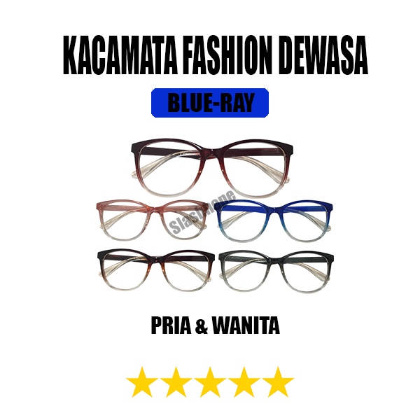 Jual Kaca mata anti radiasi / Kacamata Wanita Pria Frame Anti Radiasi ...