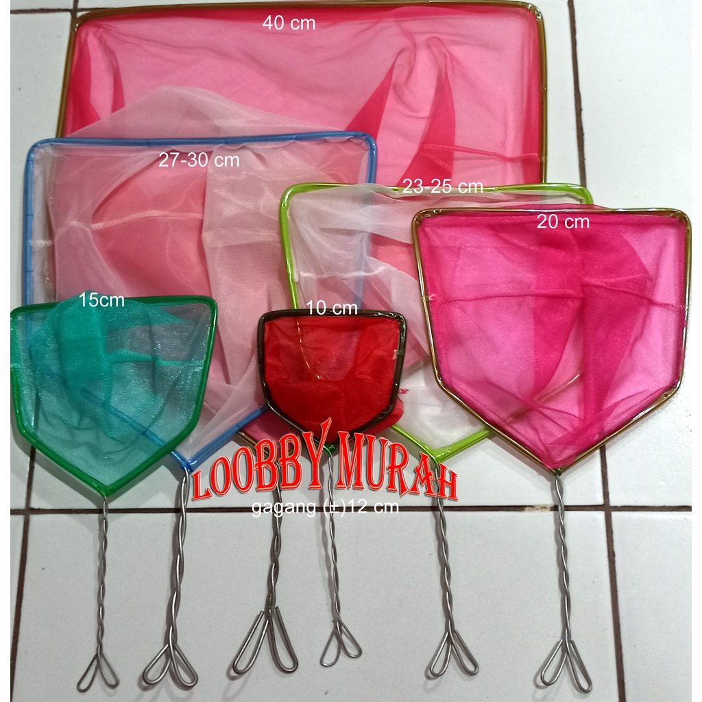 Jual Serokan Murah Seser Serok Ikan 12 x 25-27 cm Jaring Ikan Jentik ...