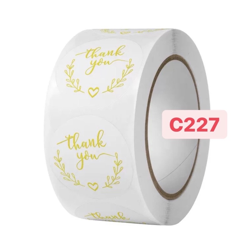 Jual STIKER SEGEL THANK YOU KOTAK KUE ROTI / STIKER THANK YOU COLORFULL ...