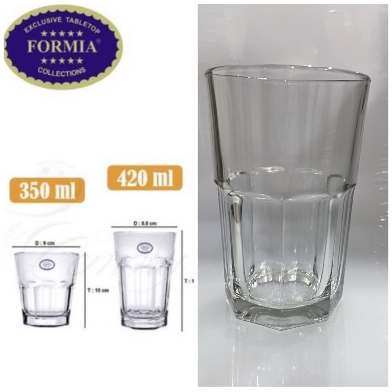 Jual 4 Gelas ice coffee | Gelas kopi susu | Gelas 912 | Gelas es teh ...