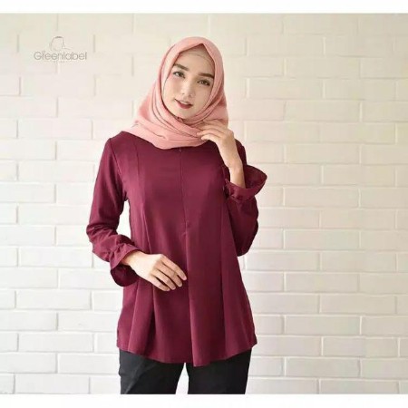 Jual Sara Blouse / Atasan Wanita / Blouse Polos (fs) | Shopee Indonesia