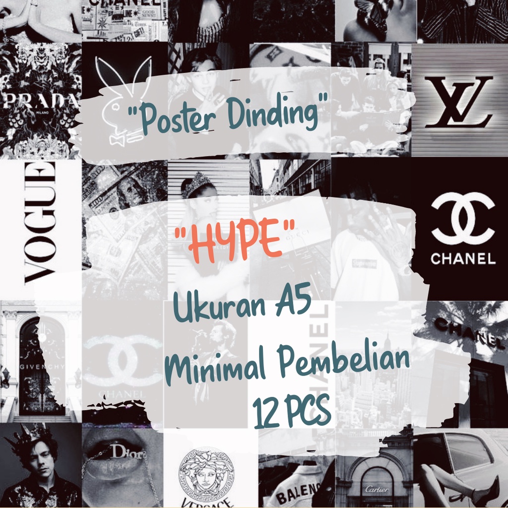 Jual POSTER HYPE | POSTER DINDING AESTHETIC HYPE | POSTER MURAH HYPE ...