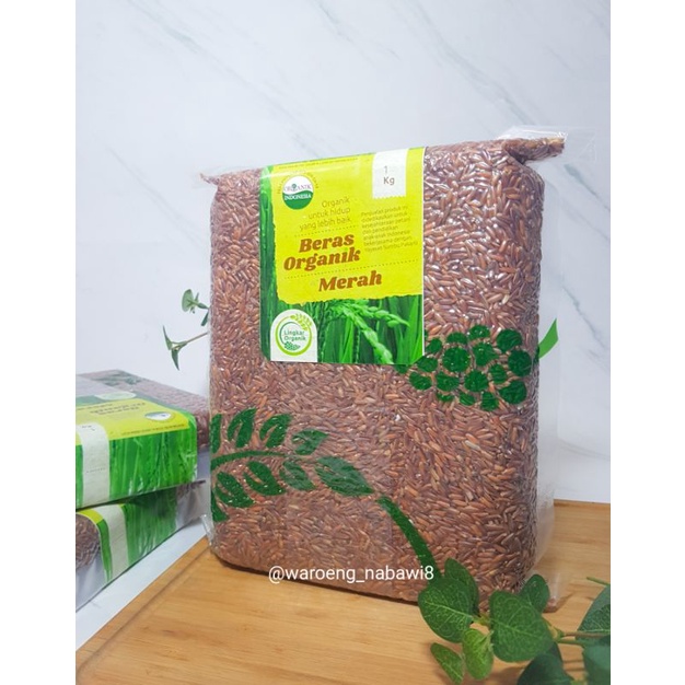 Jual Beras Merah Organik 1 kg / Lingkar Organik | Shopee Indonesia