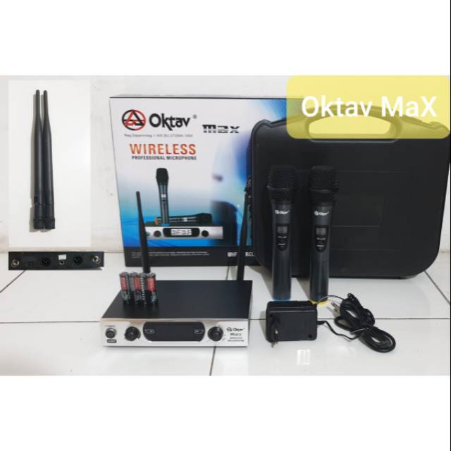 Jual Mic Wireless OKTAV MAX Handheld With Hardcase PVC TERBAIK | Shopee ...