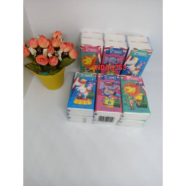 Jual TISSUE TESSA FACIAL HANKY 1 PAK ISI 6 PCS | Shopee Indonesia