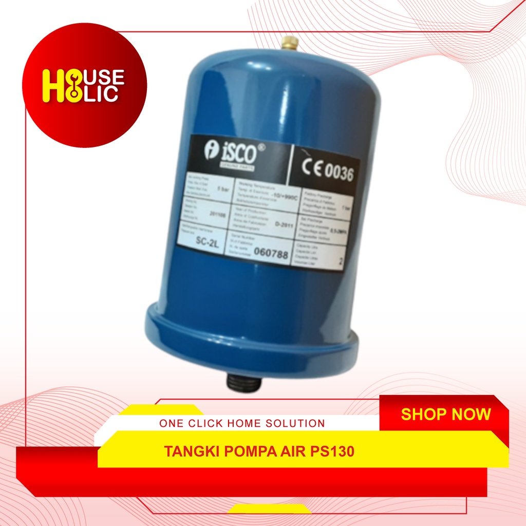 Jual Tabung Angin Tangki Pompa Air PS130 2L / Pressure Tank 2 Liter PS ...