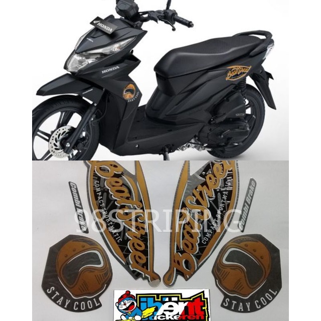 Jual STRIPING HONDA BEAT STREET 2018 2019 F1 FI SILVER DOFF MATTE TAHUN ...