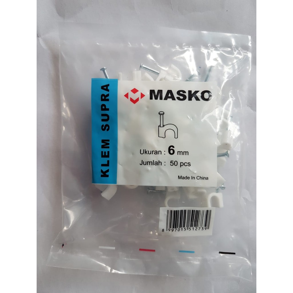 Jual KLEM KABEL PAKU BETON ISI 50 UKURAN 4mm / 5mm / 6mm / 7mm / 8mm ...