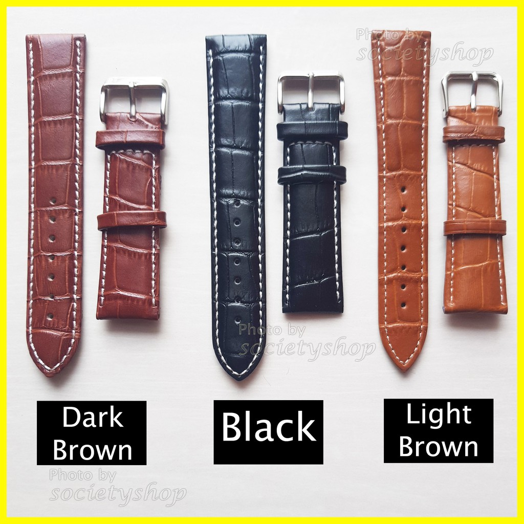 Jual Genuine Leather Croco Kulit Tali Jam Strap Watch 18mm 20mm 22mm 18 ...