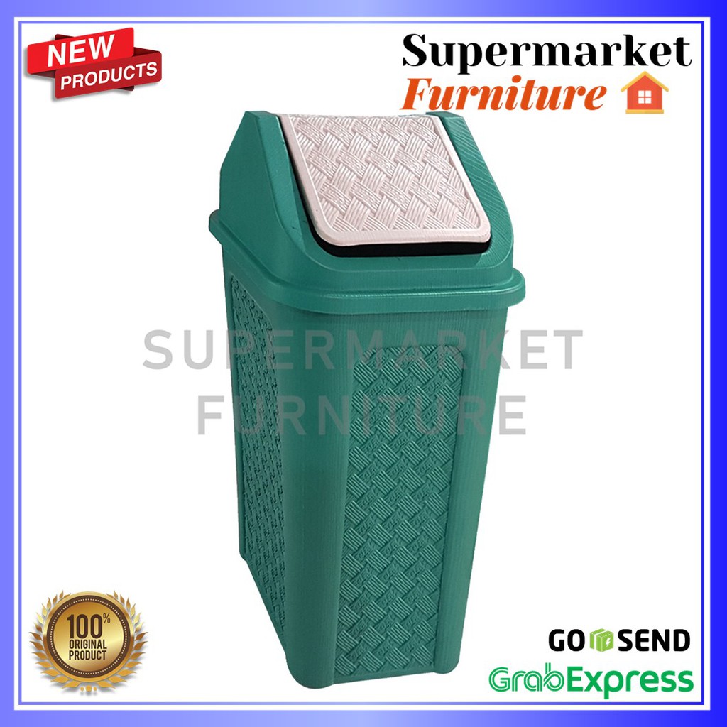 Jual TONG SAMPAH CLUB DustBin Rattan 15 Liter (DBR-15L) | Shopee Indonesia