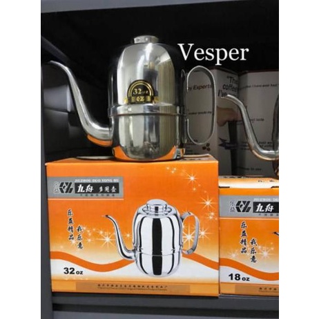 Jual dhh-38 Olive kettle stainless 420ml 540ml 960ml / teko kopi leher ...