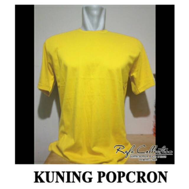 Jual Kaos polos kuning popcron (unisex) | Shopee Indonesia Jual Kaos polos kuning popcron (unisex) | Shopee Indonesia
