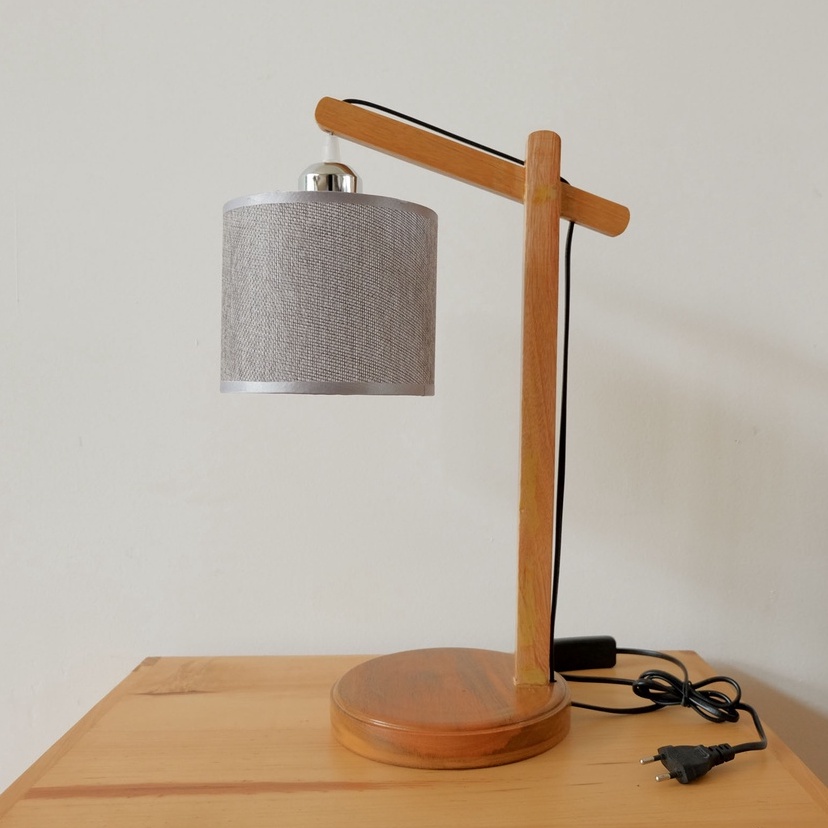 Jual Uwitan Wooden Table Lamp - Lampu Meja Minimalis | Shopee Indonesia