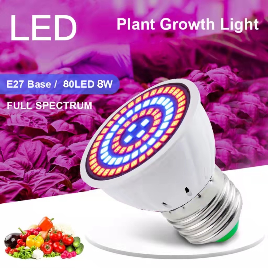 Jual Lampu Grow Light Lampu Cahaya Tanaman Tumbuhan Hidroponik LED Indoor Plant Growth E27 8/18 ...
