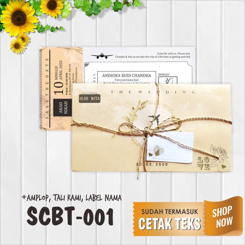 Jual Undangan Pernikahan Murah dan Kekinian Griya SCBT 001 | Shopee Indonesia