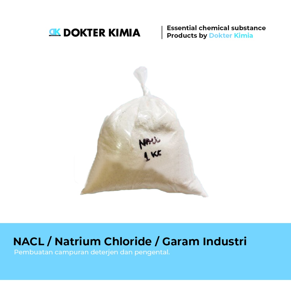 Jual NACL Natrium Chloride garam Industri 1 KG | Shopee Indonesia