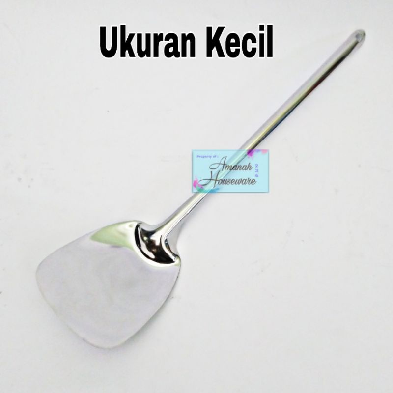 Jual Sotil / Spatula / Sodet Terusan Bahan Full Stainless | Shopee ...