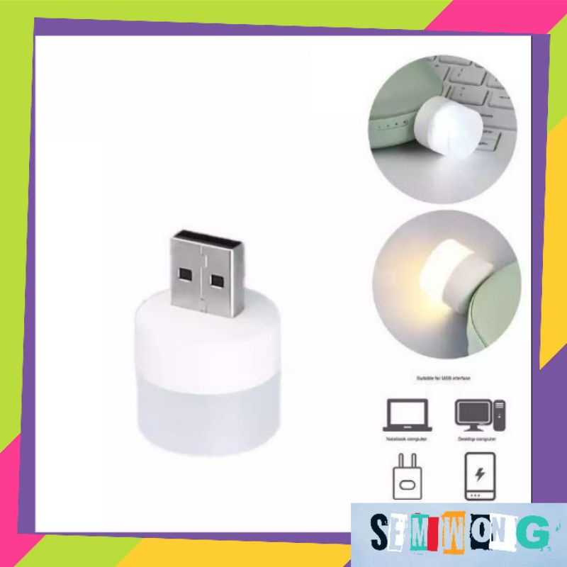 Jual LAMPU MINI LED USB NIGHT LIGHT PORTABLE LAMPU BACA TIDUR | Shopee Indonesia
