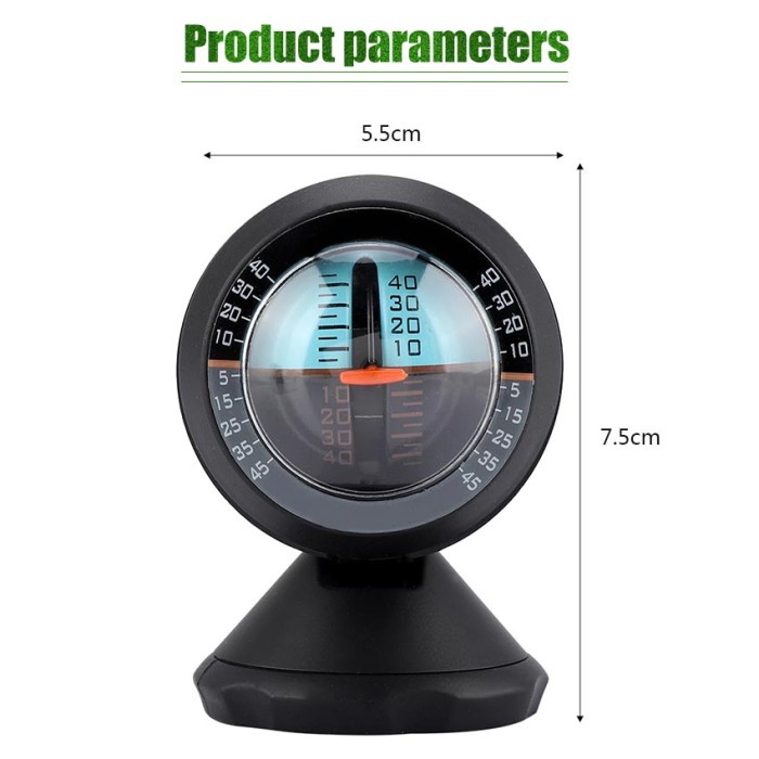 Jual alat ukur kemiringan mobil angle slope gradient meter inclinometer ...