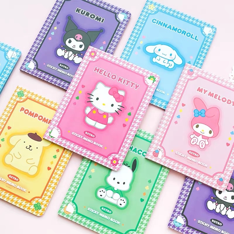 Jual Set Sticky Notes Memo Pad Sanrio / Memo Leaf Lucu | Shopee Indonesia