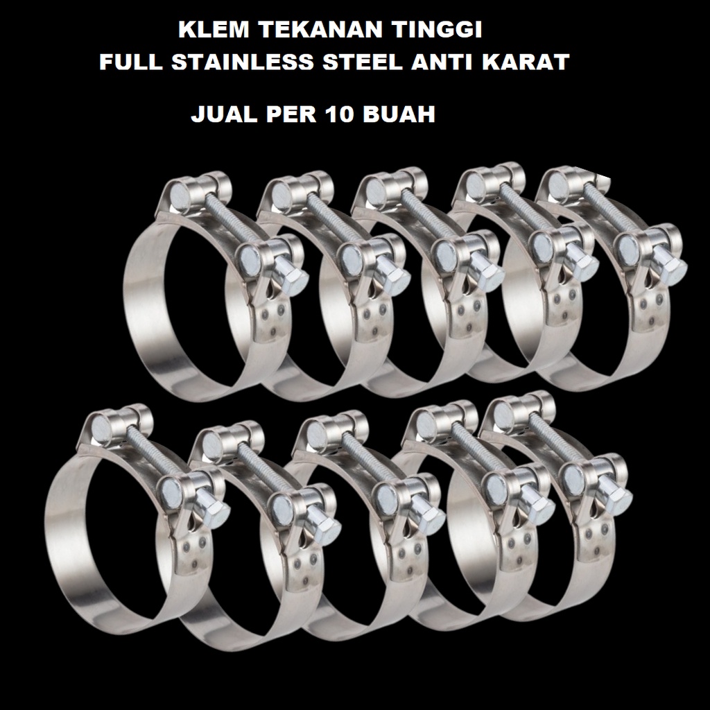 Jual Per 10 Clamp Superior 32 - 35 mm Stainless Steel Klem Tekanan ...