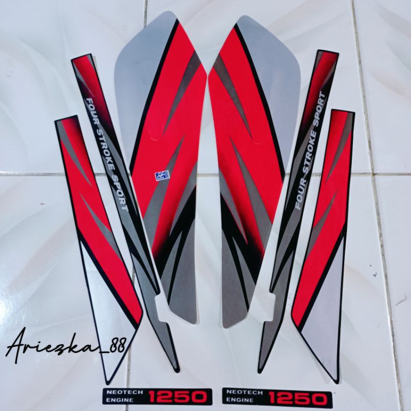 Jual Striping Gl Max 1996 Merah Silver / stiker bodi motor gl pro gl ...