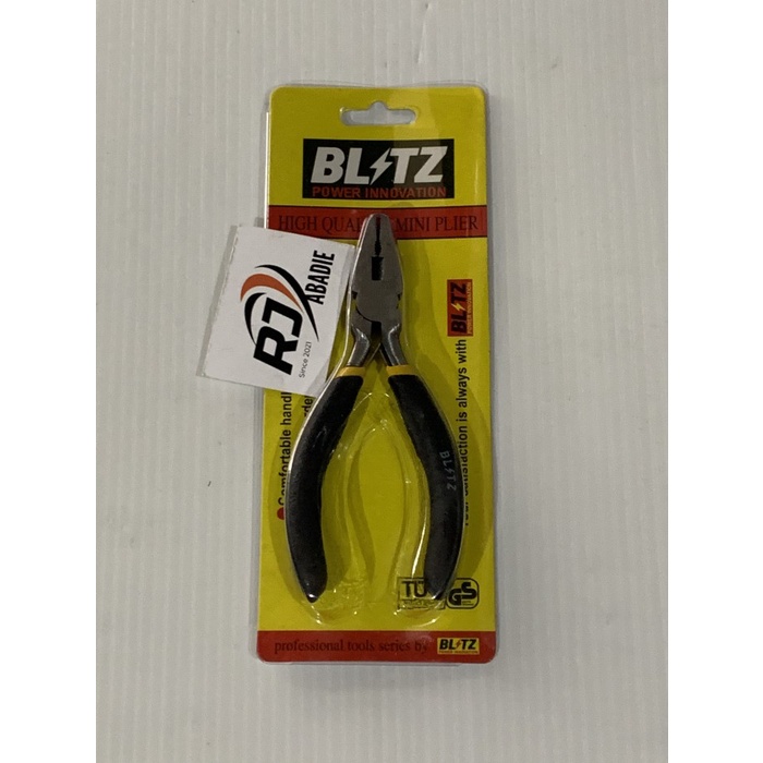 Jual Tang Mini Karet Kombinasi Gagang Fiber BLITZ 4.5" | Shopee Indonesia