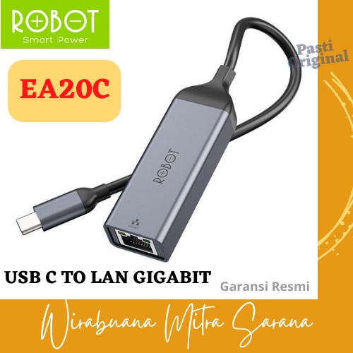 Jual USB C TO LAN GIGABIT ROBOT EA20C | Shopee Indonesia