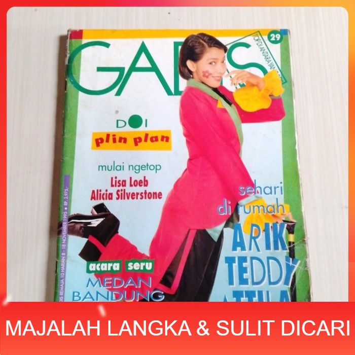 Jual Majalah GADIS No.29 Nov 1995 YANI KUSUMA Langka | Shopee Indonesia