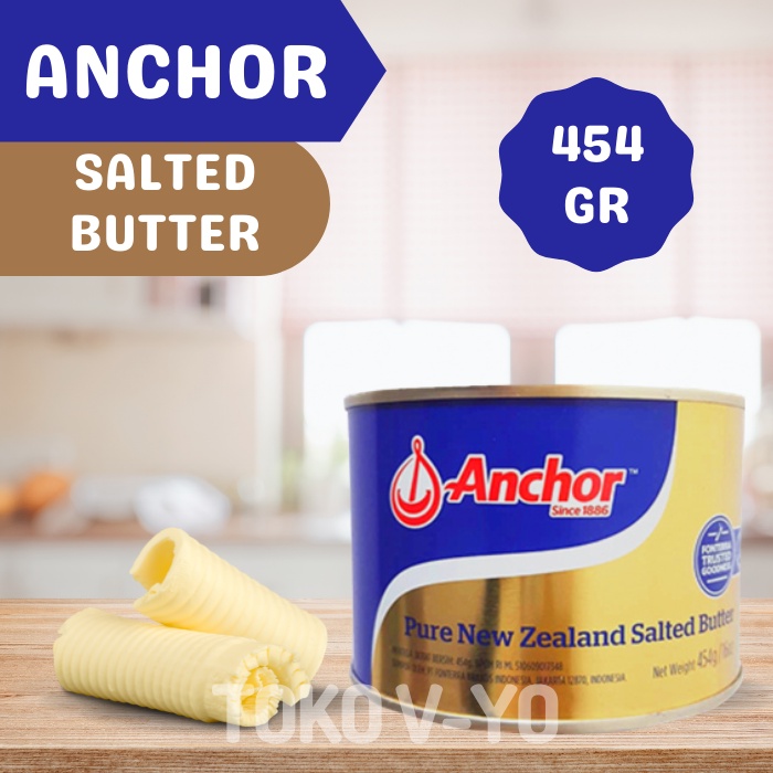 Jual Anchor Salted Butter 454 gram - (expired Maret 2025) Mentega Bahan Kue | Shopee Indonesia