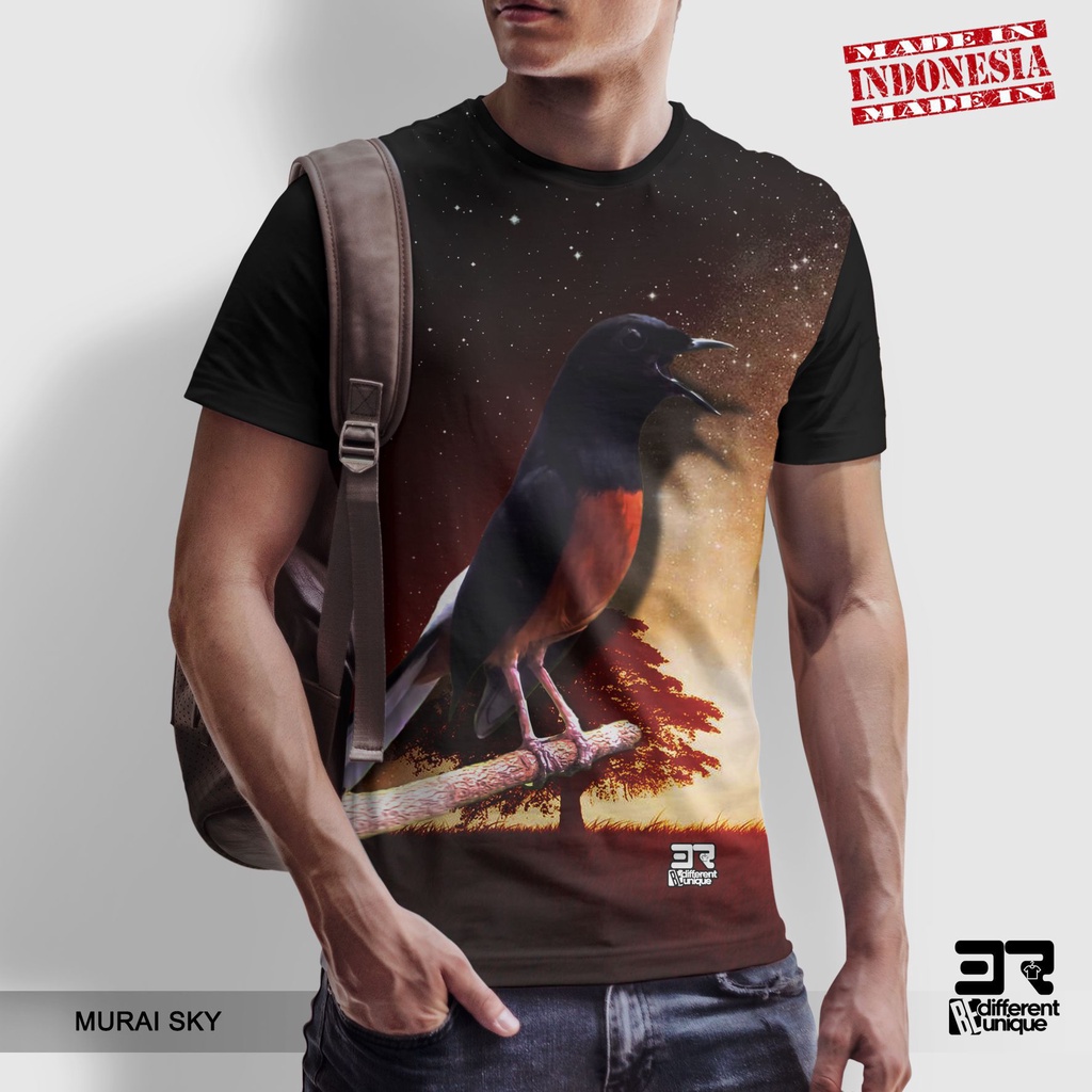 Jual [ COD ] KAOS PRINTING GAMBAR BURUNG MURAI SKY - BAJU KICAU MANIA ...
