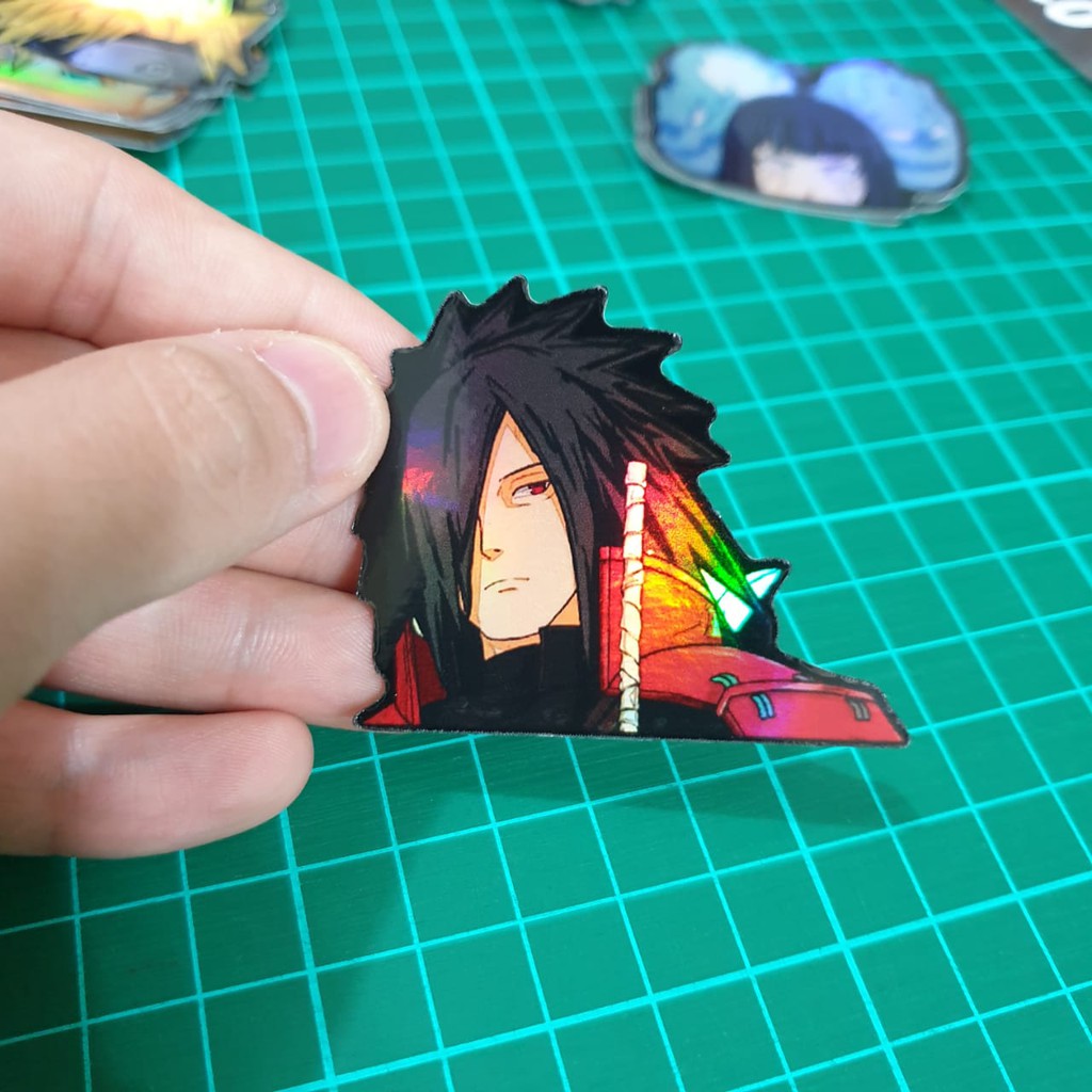 Jual Sticker Hologram Anime - PSH75 - Naruto - Madara | Shopee Indonesia