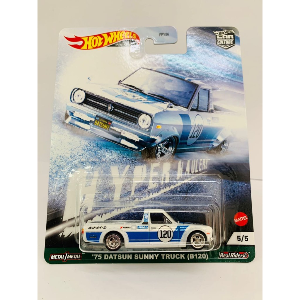 Jual NEW ARRIVALS | Diecast Hot Wheels HYPER HAULERS 75 DATSUN SUNNY TRUCK B120 PUTIH PICKUP B ...