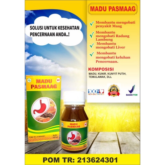 Jual Madu lambung pencernaan pasmag BPOM liver asam lambung | Shopee Indonesia