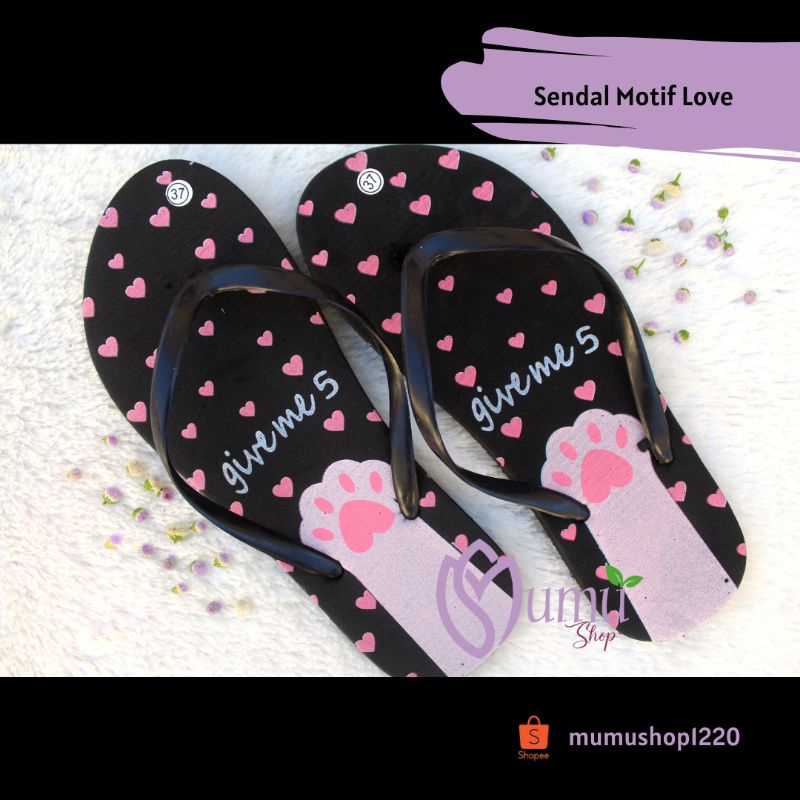 Jual Sendal wanita motif/ sendal swallow /sandal jepit | Shopee Indonesia
