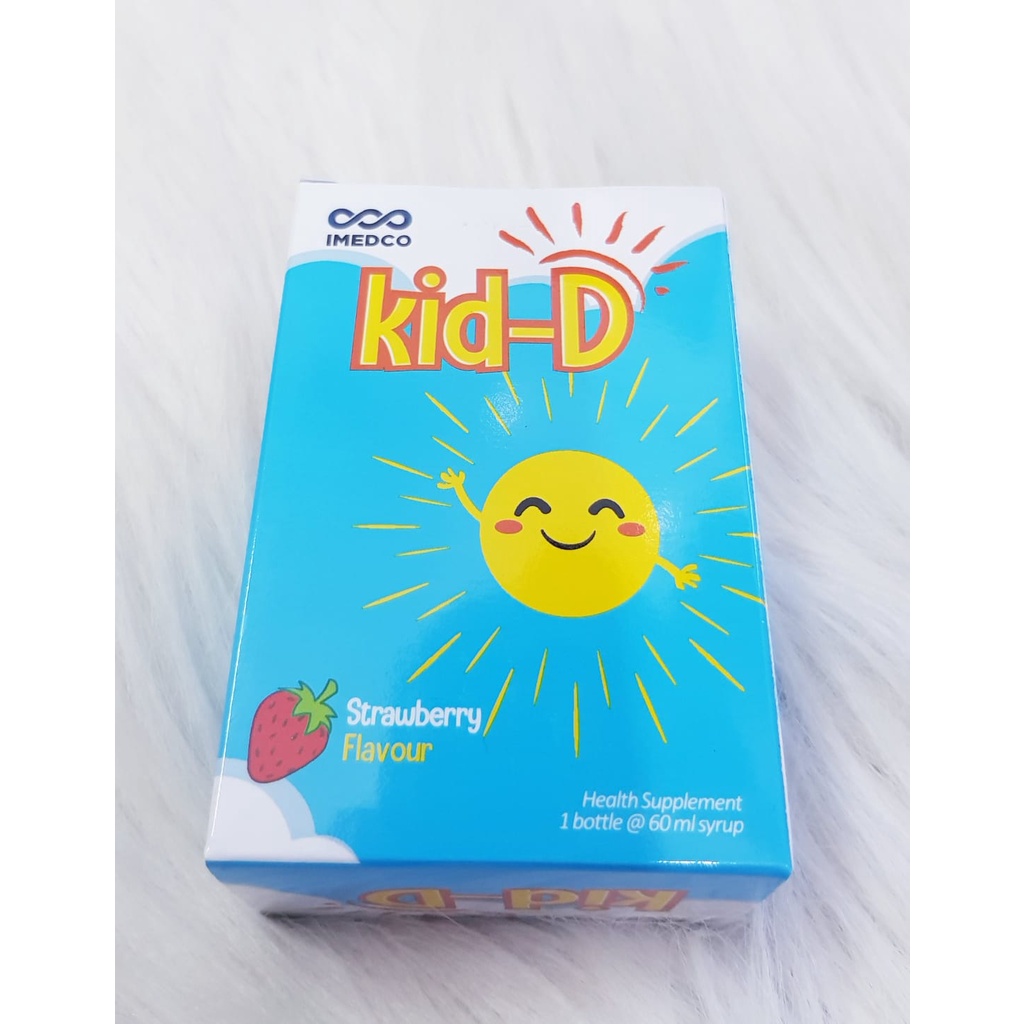 Jual KID-D vitamin D untuk anak rasa stawberry isi 60ml | Shopee Indonesia