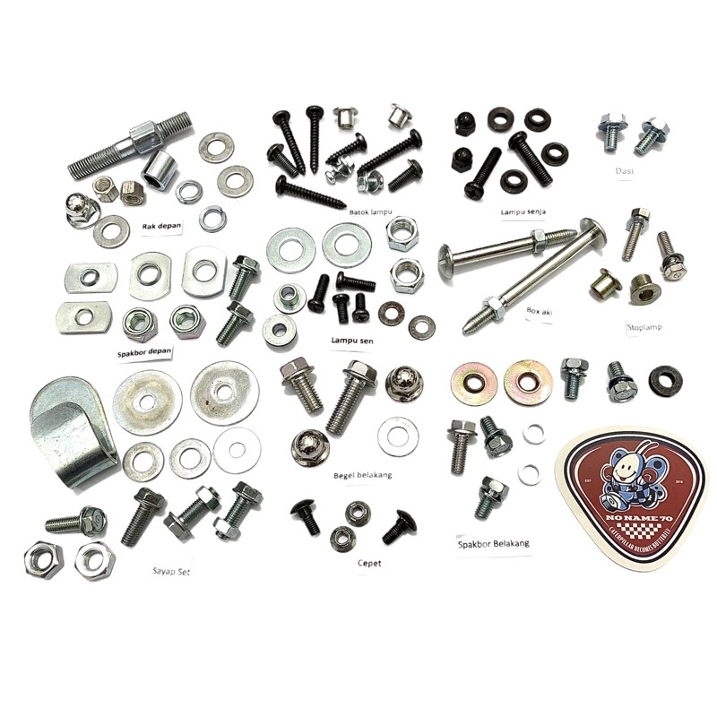 Jual baut baud body fullset honda supercup c700 | Shopee Indonesia