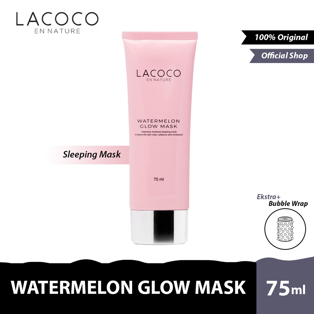 Jual LACOCO Watermelon Glow Mask - Sleeping Mask Masker Pelembab ...