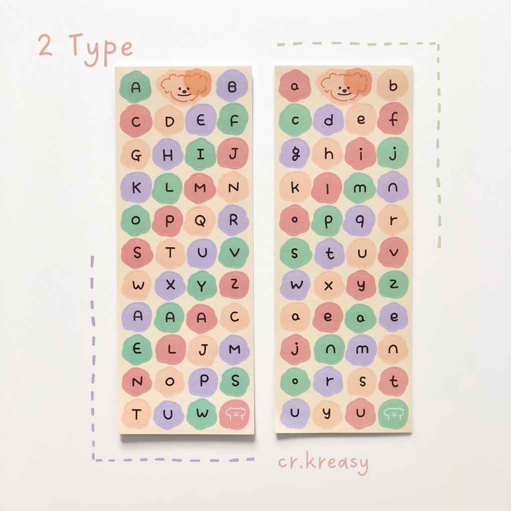 Jual Stiker Huruf - ABCDEFU - Letters Stickers - Journaling | Shopee ...