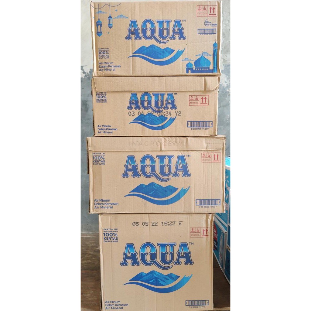 Jual AQUA AIR MINERAL DUS | Shopee Indonesia