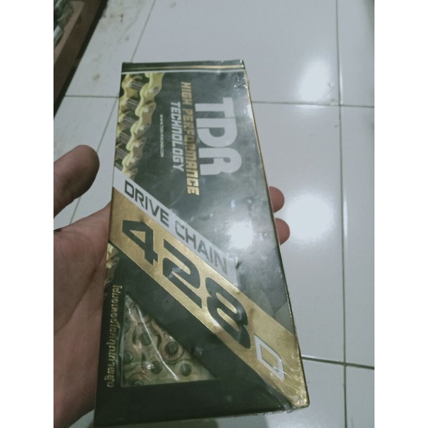 Jual PROMO GEAR GIR SET TDR SHOGUN SMASH SATRIA 2 TAK ORIGINAL RANTAI TDR 428D GOLD | Shopee ...