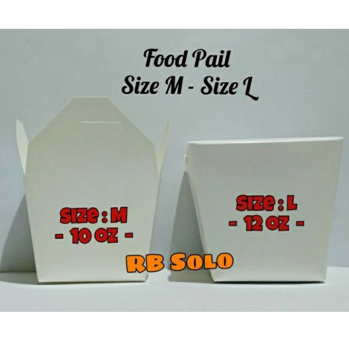 Jual Food Pail size M Rice Box Nasi Noodle Bento Box isi 25 pcs ...