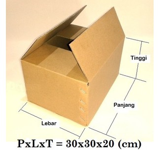 Jual Kardus/Box Tambahan Untuk Packing . Size : PxLxT = 30x30x20 (cm ...