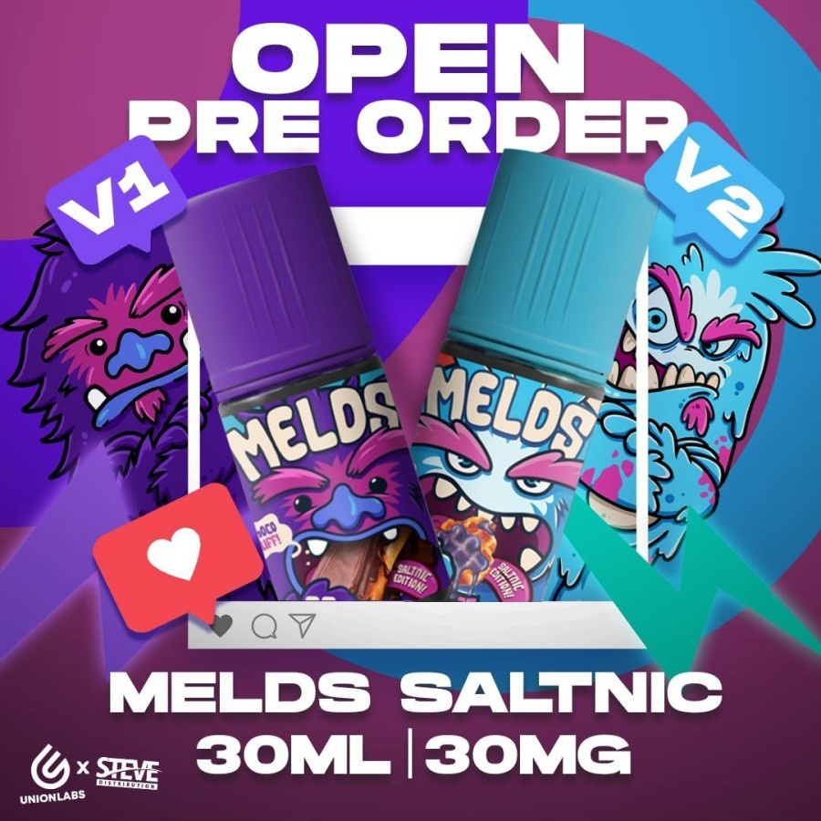 Jual MELDS V1 SALT & MELDS V2 SALT AUTHENTIC MELDS SALTNIC LIQUID 30ML ...