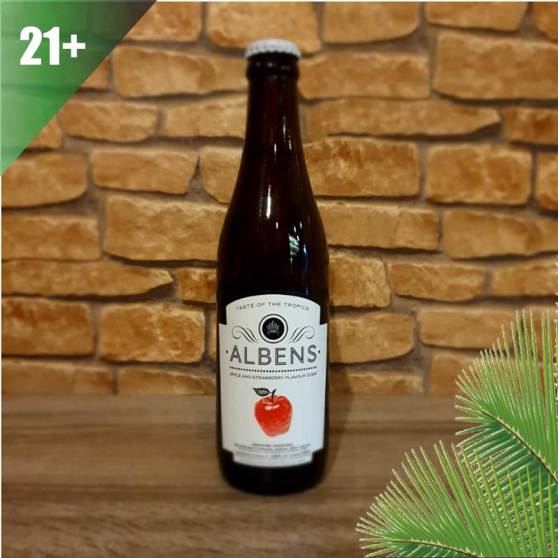 Jual Albens Apple and Strawberry Flavour Cider 330ml | Shopee Indonesia