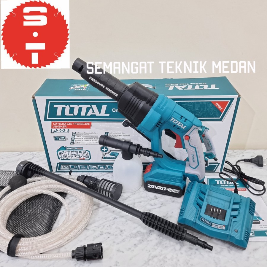 Jual TPWLI20084 CORDLESS CUCI MOBIL MOTOR JET CLEANER 4AH SET TOTAL INGCO | Shopee Indonesia