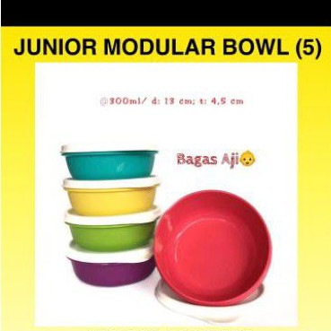 Jual Tupperware-Junior modular bowl (5pcs) | Shopee Indonesia